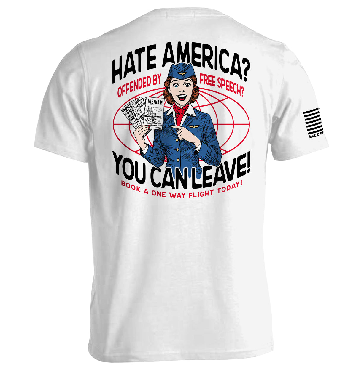 Hate America Offended By Free Speech You can Leave – Man Cave And Apparel