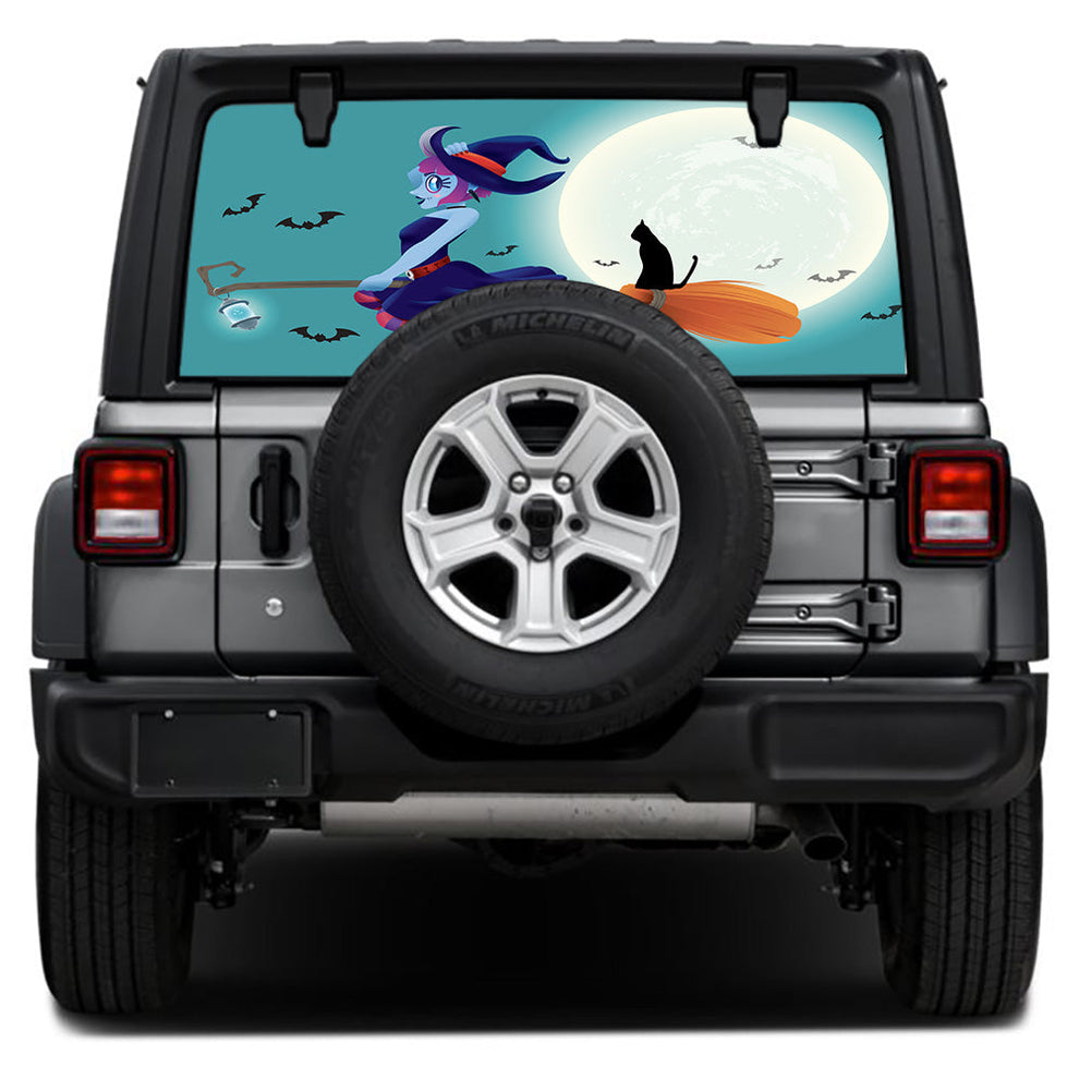 Witches Broom Rear Window Decal – Man Cave And Apparel