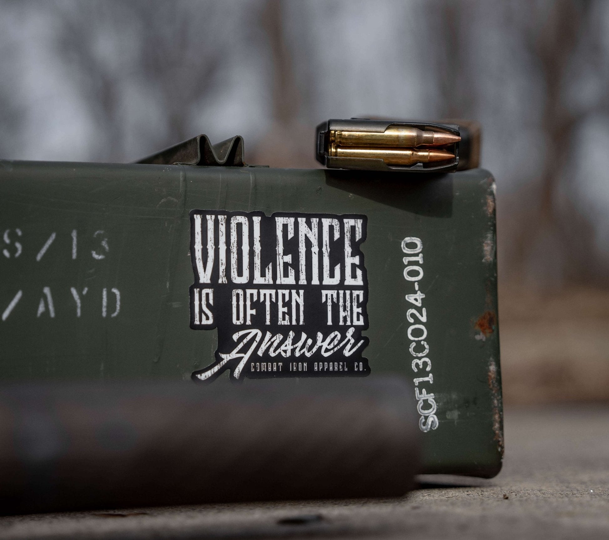 Violence Is Often The Answer Decal Sticker – Man Cave And Apparel