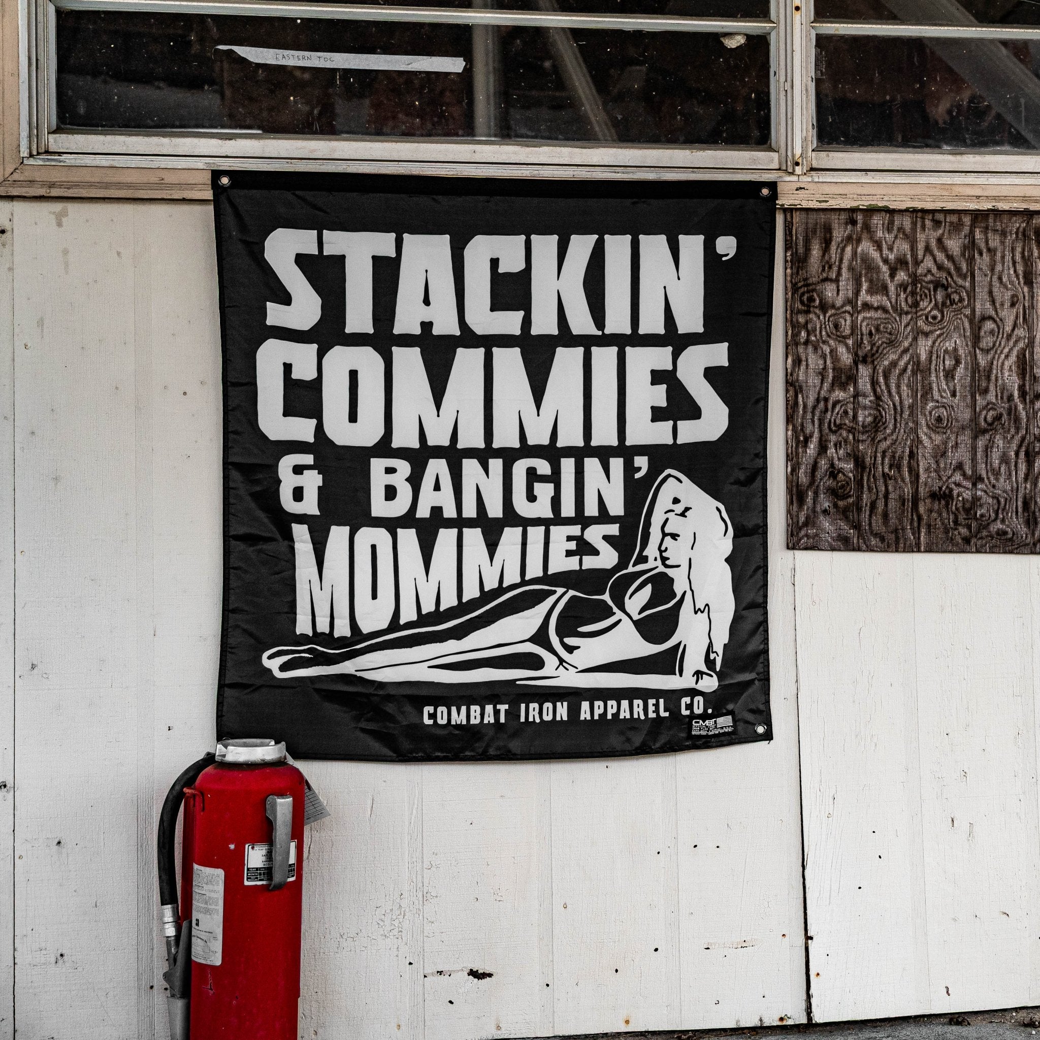 Stackin' Commies & Bangin' Mommies 3'x3' Flag – Man Cave And Apparel