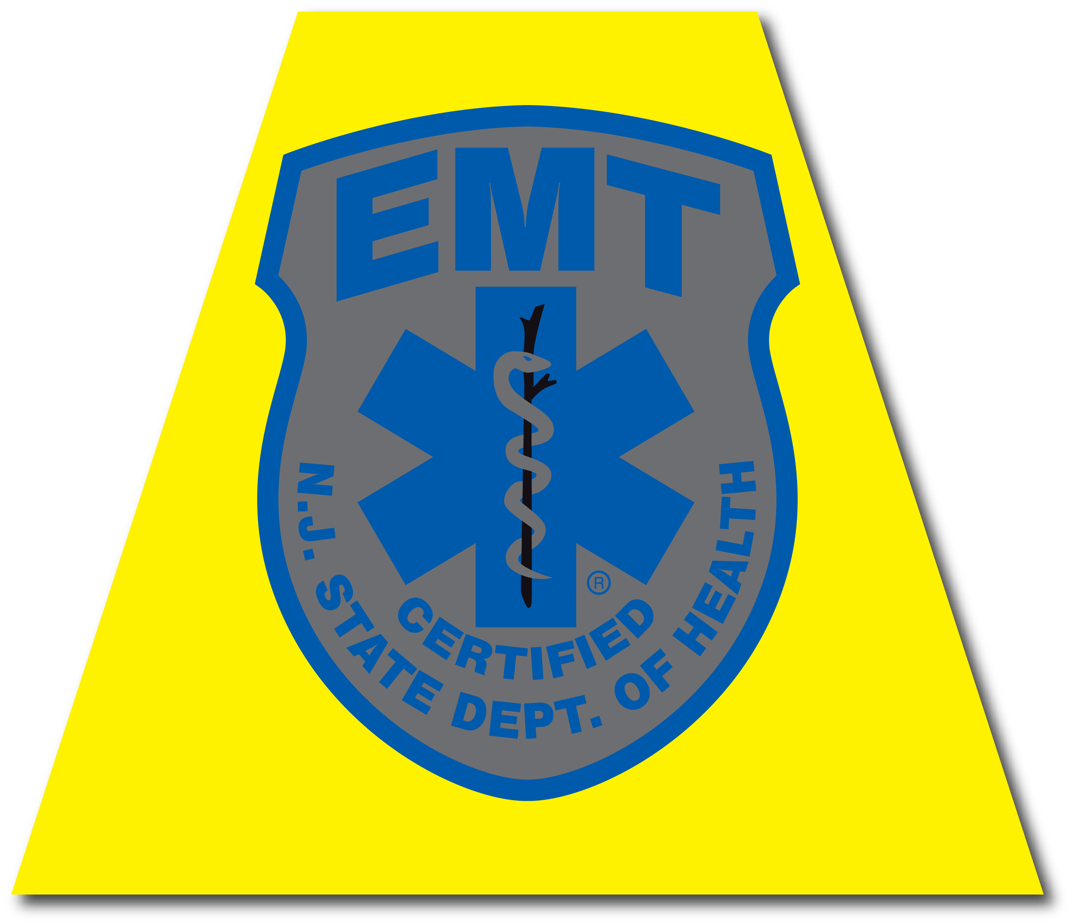 NEW JERSEY SUBDUED EMT REFLECTIVE HELMET (TET) TETRAHEDRON – Man Cave ...