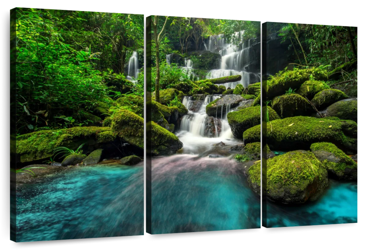 Tropical Waterfall Wall Art – Man Cave And Apparel