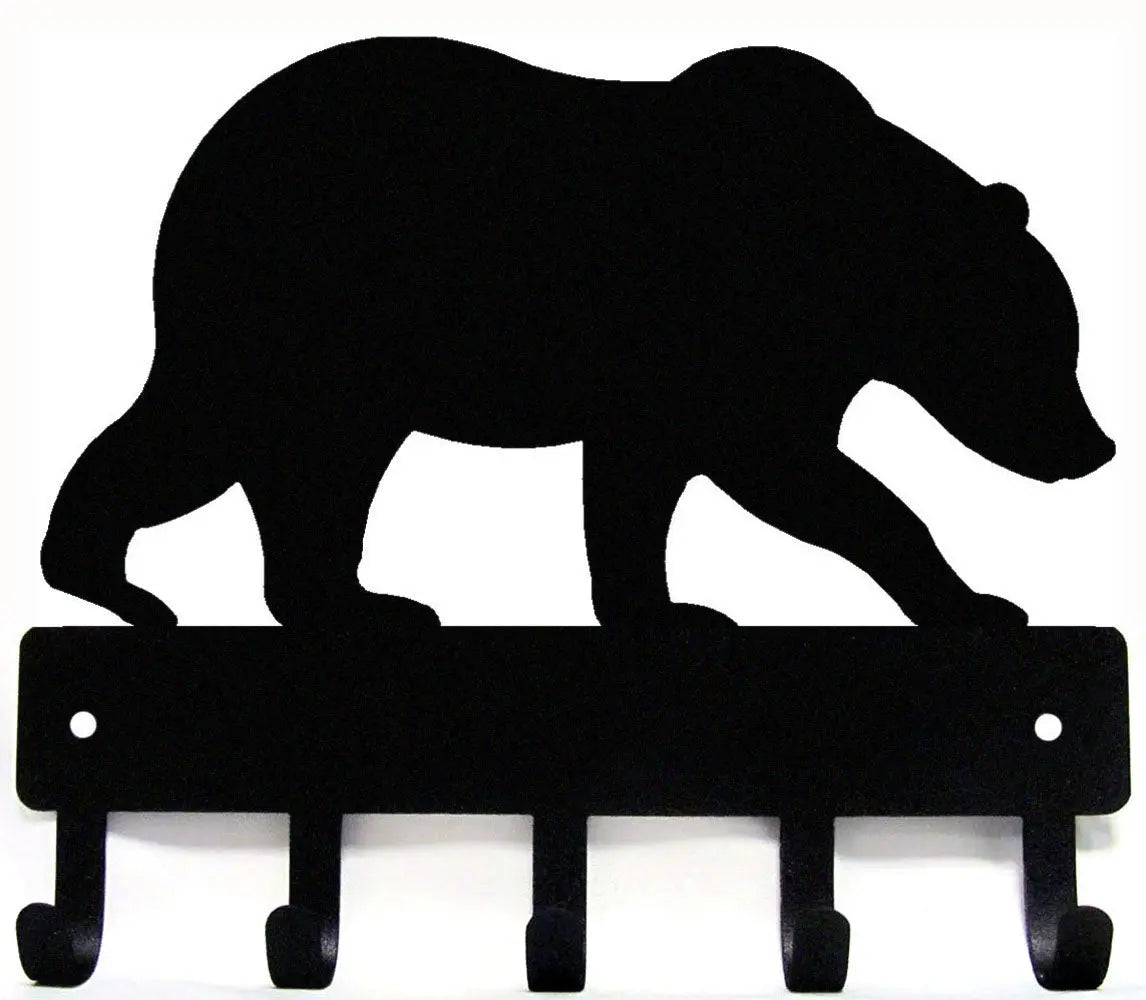 Bear #02 Key Rack with 5 Hooks – Man Cave And Apparel
