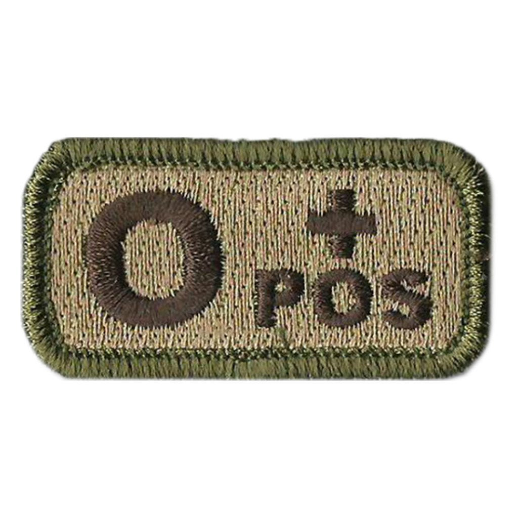Blood Type Patches - Type O Positive - 2" x 1" – Man Cave And Apparel