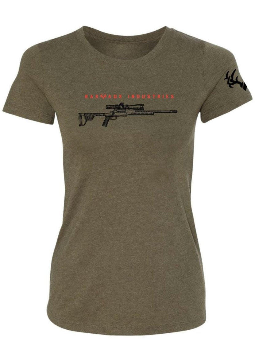 Womens RA Industries Rifle Tee – Man Cave And Apparel
