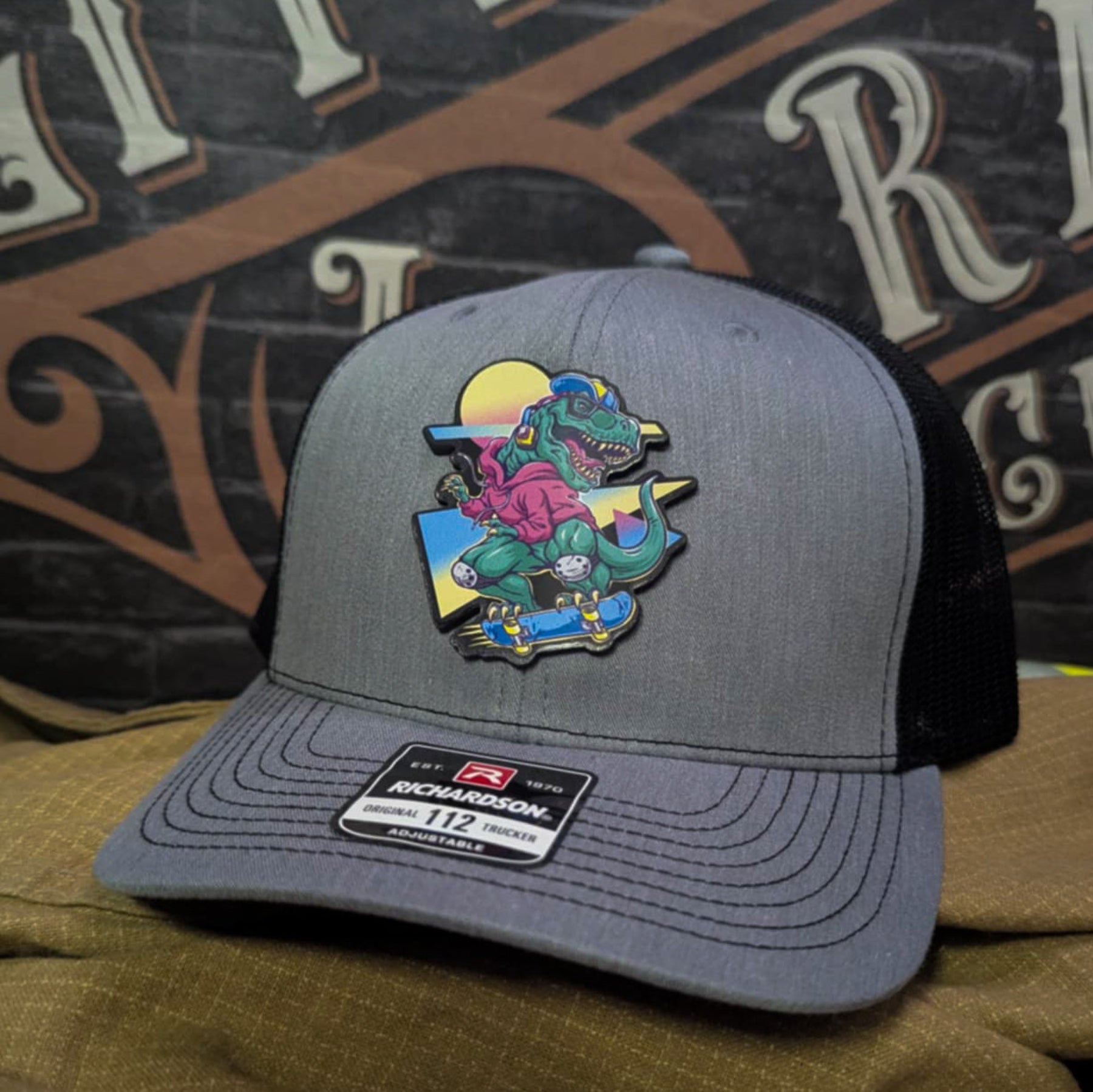 Skater Rex Leather Patch Hat – Man Cave And Apparel