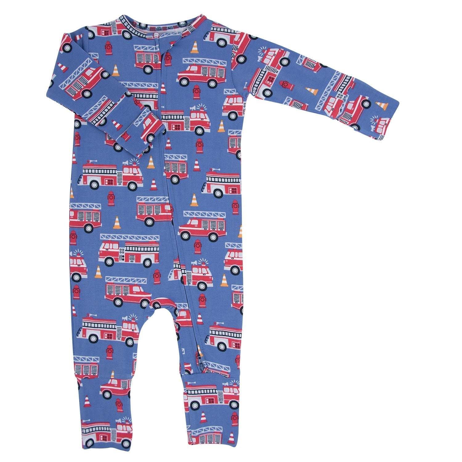 Blue Fire Truck Convertible Romper – Man Cave And Apparel