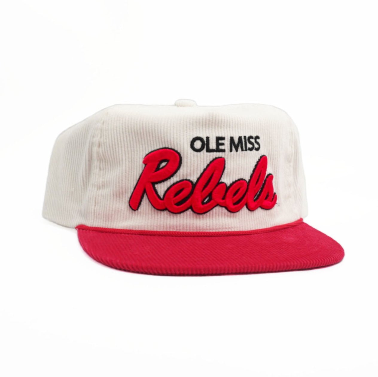 Corduroy Ole Miss Cursive Rebels – Man Cave And Apparel