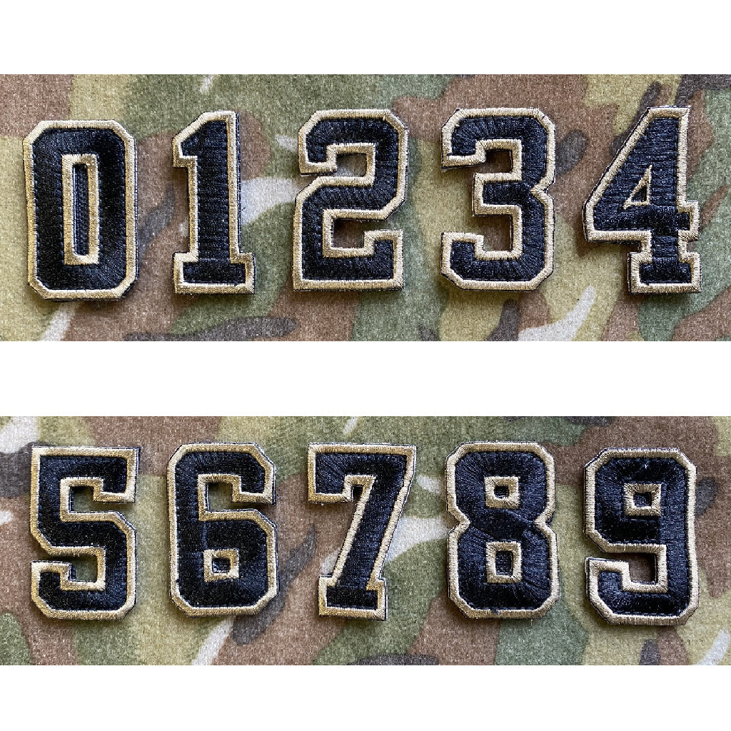 Tactical Numbers 2" x 1.25" - Coyote Tan – Man Cave And Apparel