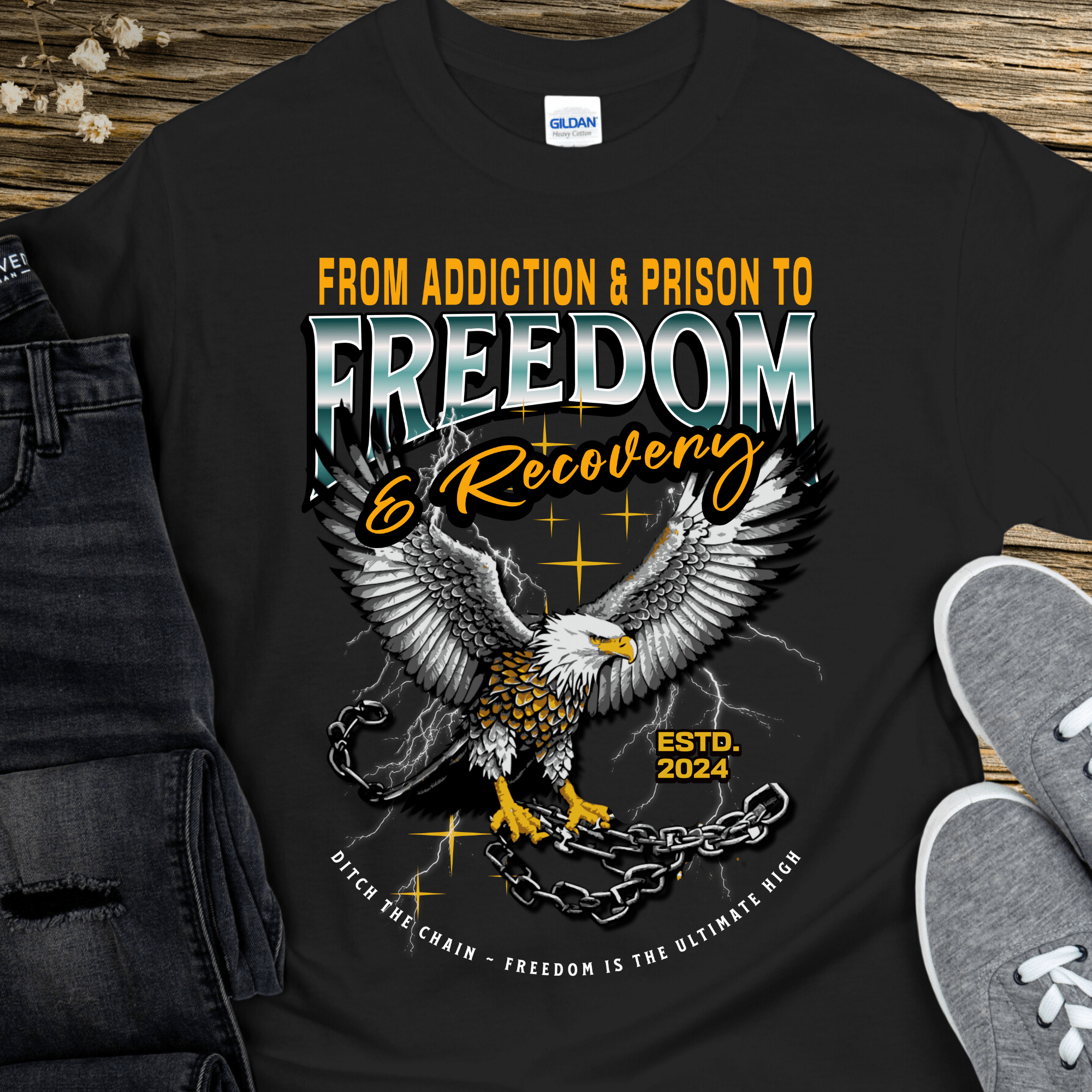 Custom Recovery T-Shirt | Inspiring Sobriety | From Addiction & Prison ...