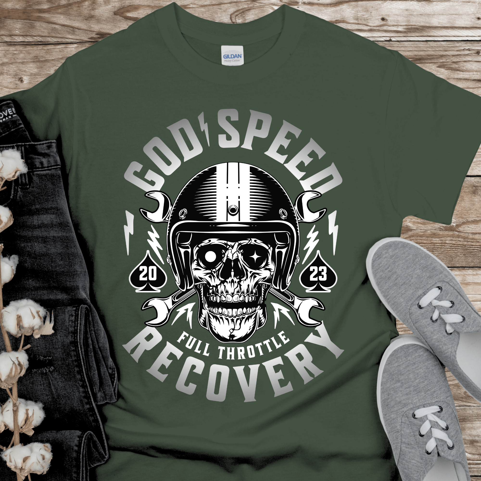Custom Recovery T-Shirt | Inspiring Sobriety | God Speed - Full Thrott ...