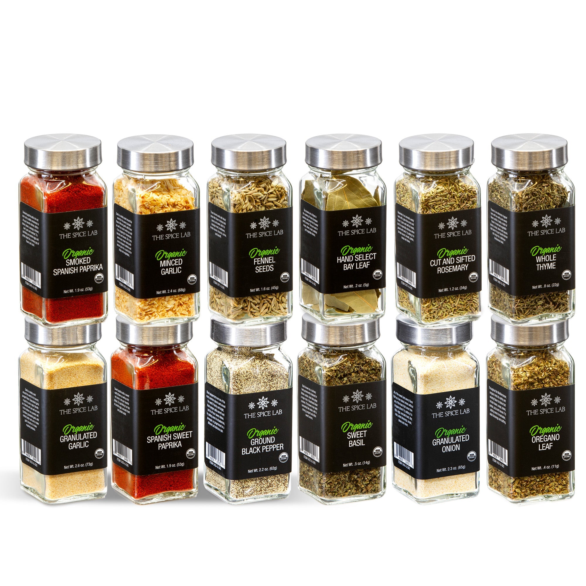 Organic Spice Set - 12 Jars – Man Cave And Apparel