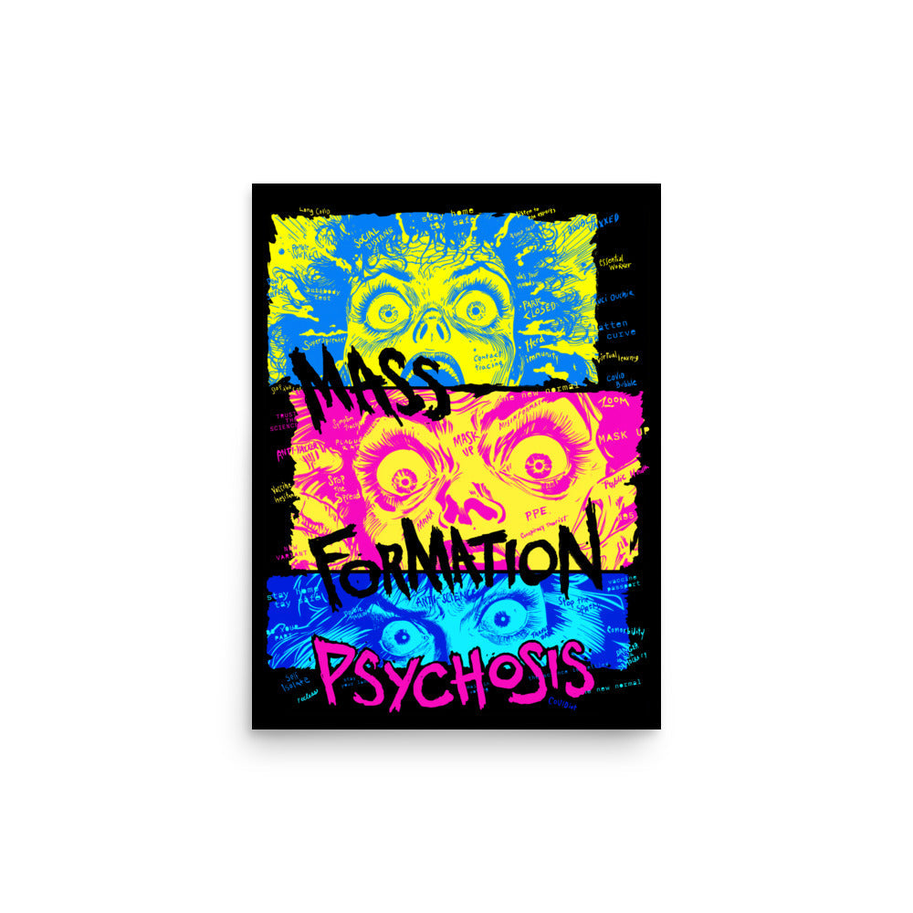 Mass Formation Psychosis Poster – Man Cave And Apparel