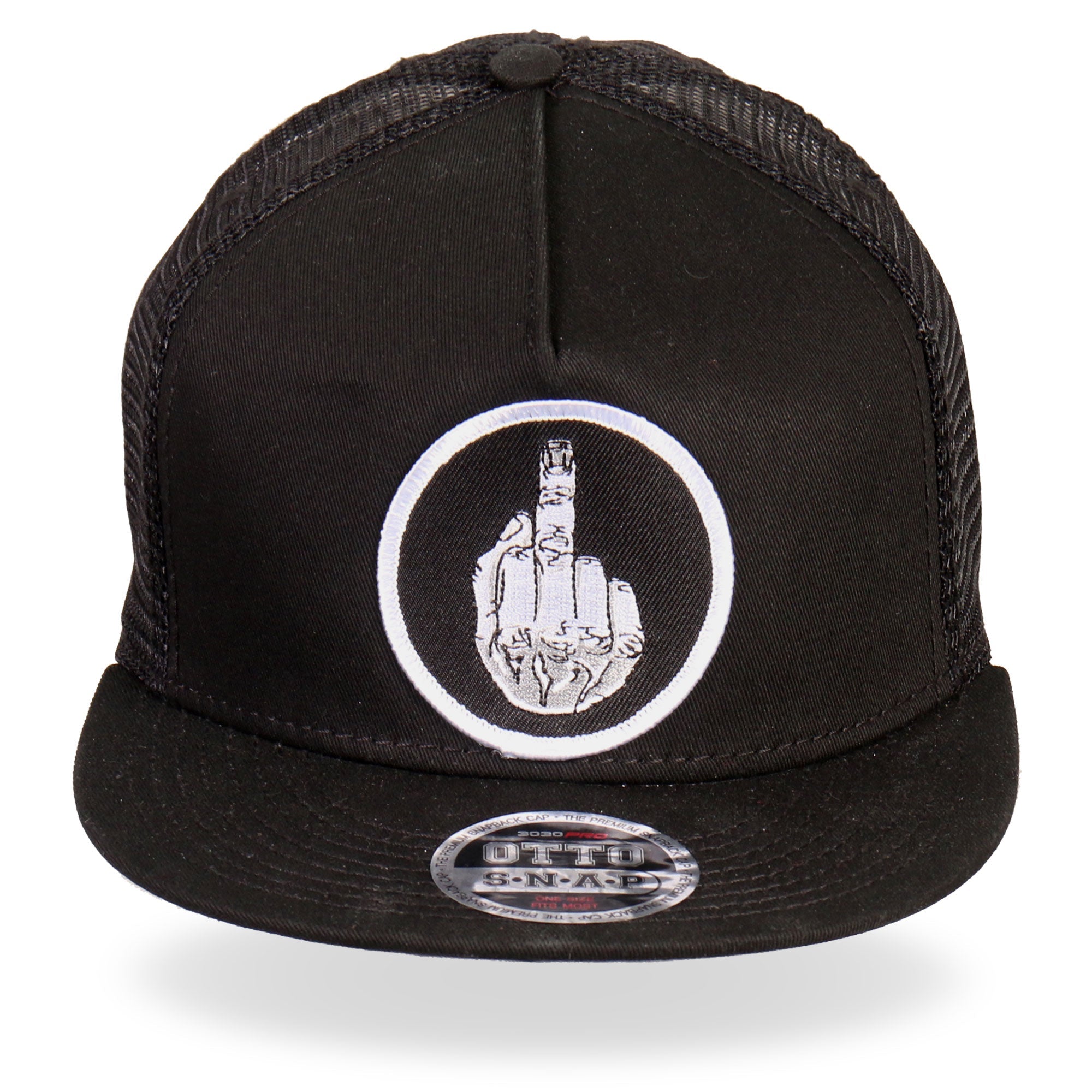 Hot Leathers GSH4001 DILLIGAF Middle Finger Snap Back Hat – Man Cave ...