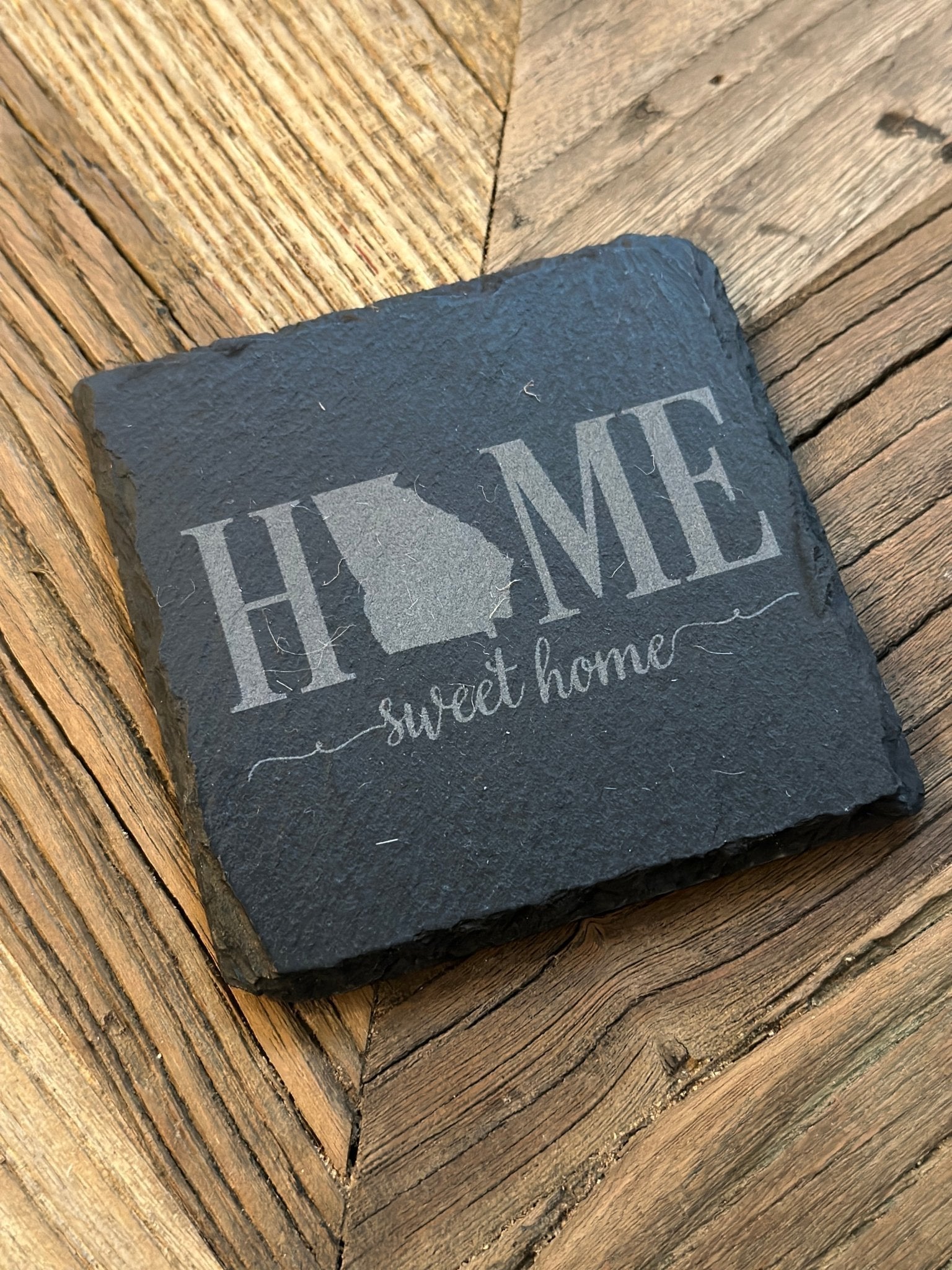 Home Sweet Home Coaster | Chose Your State | Slate Coaster – Man Cave ...