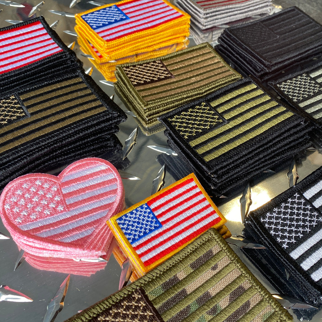 USA Flags - Iron-On/Sew-On Patches – Man Cave And Apparel