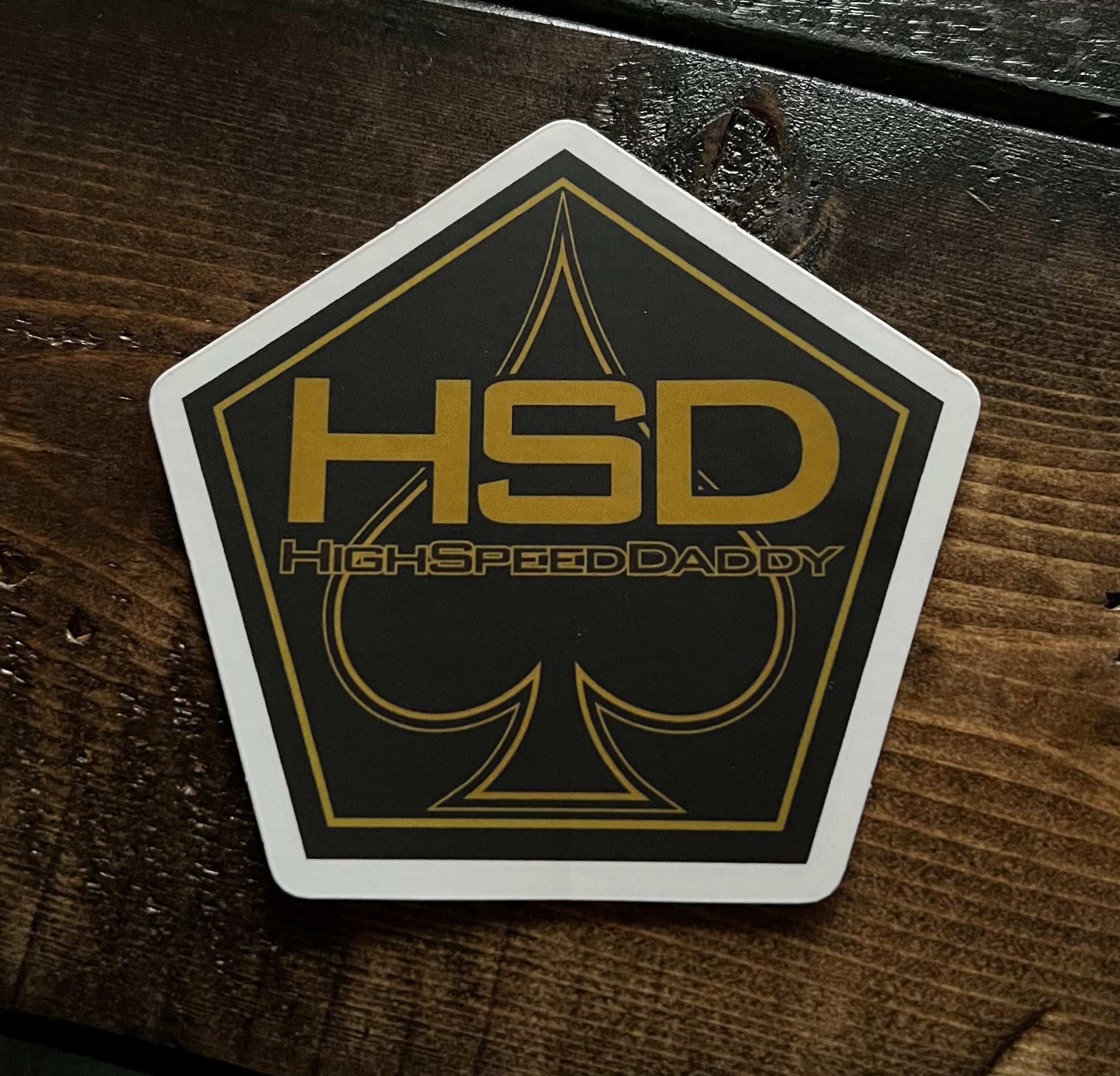 HighSpeedDaddy Sticker - Classic HSD Logo Decal | Man Cave And Apparel
