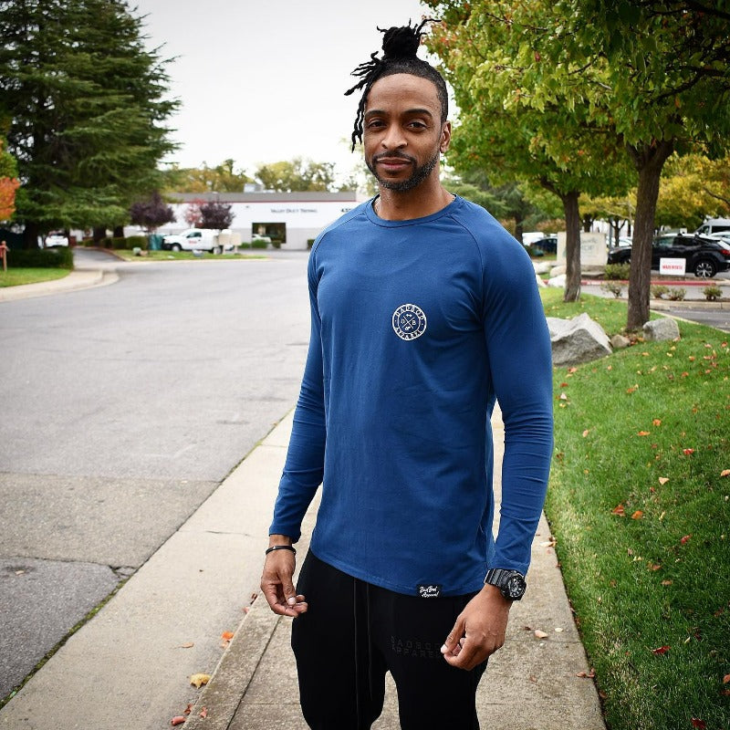 Premium Long Sleeve (Navy) – Man Cave And Apparel