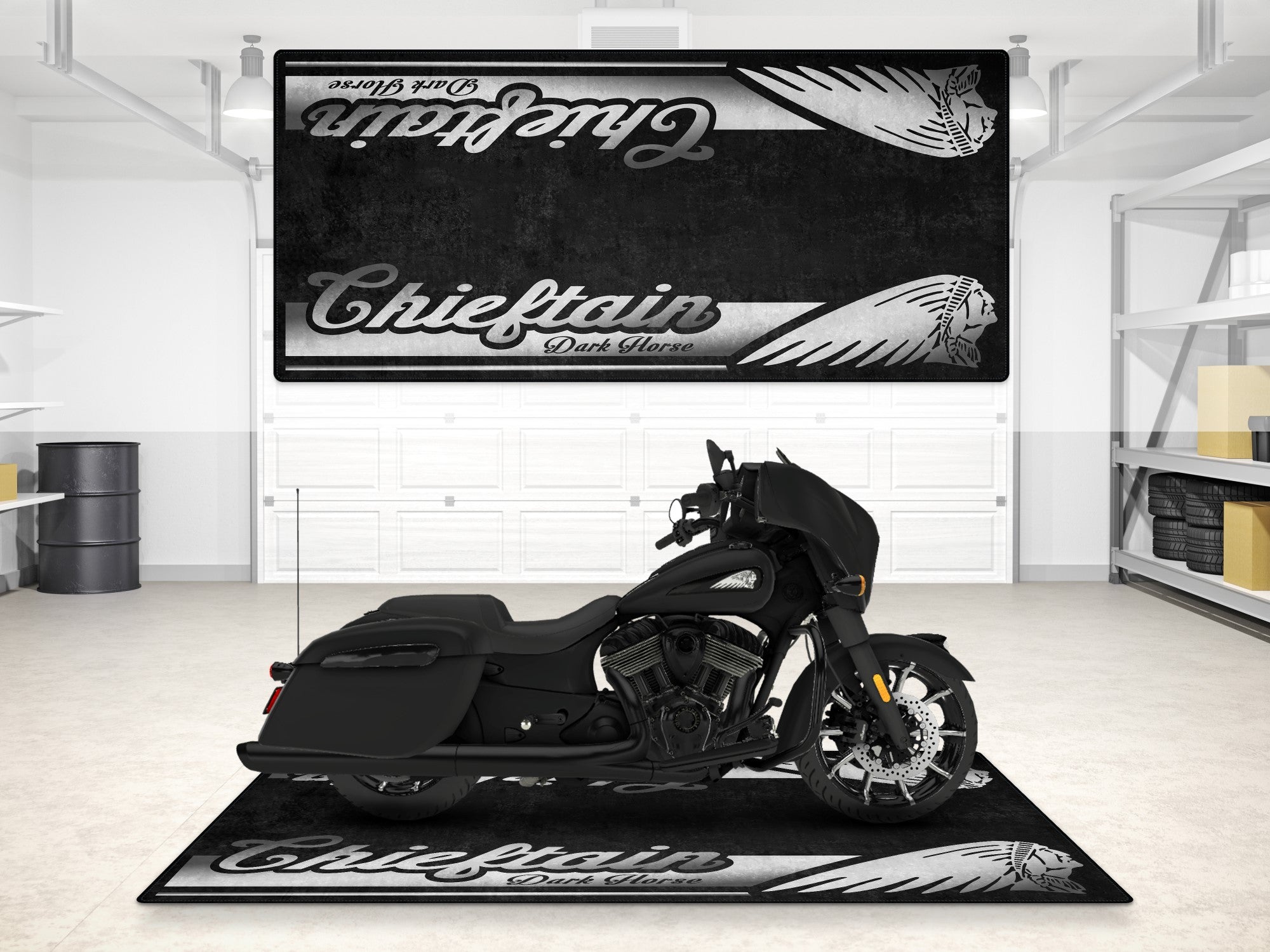MPM Motorcycle Mat for Indian Chieftain Dark Horse - MM7328 – Man Cave ...