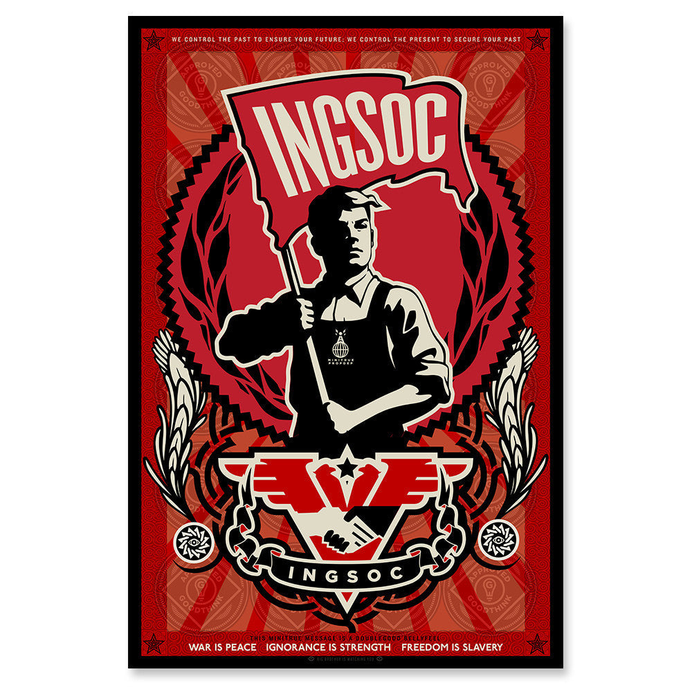 INGSOC 1984 Propaganda Poster – Man Cave And Apparel