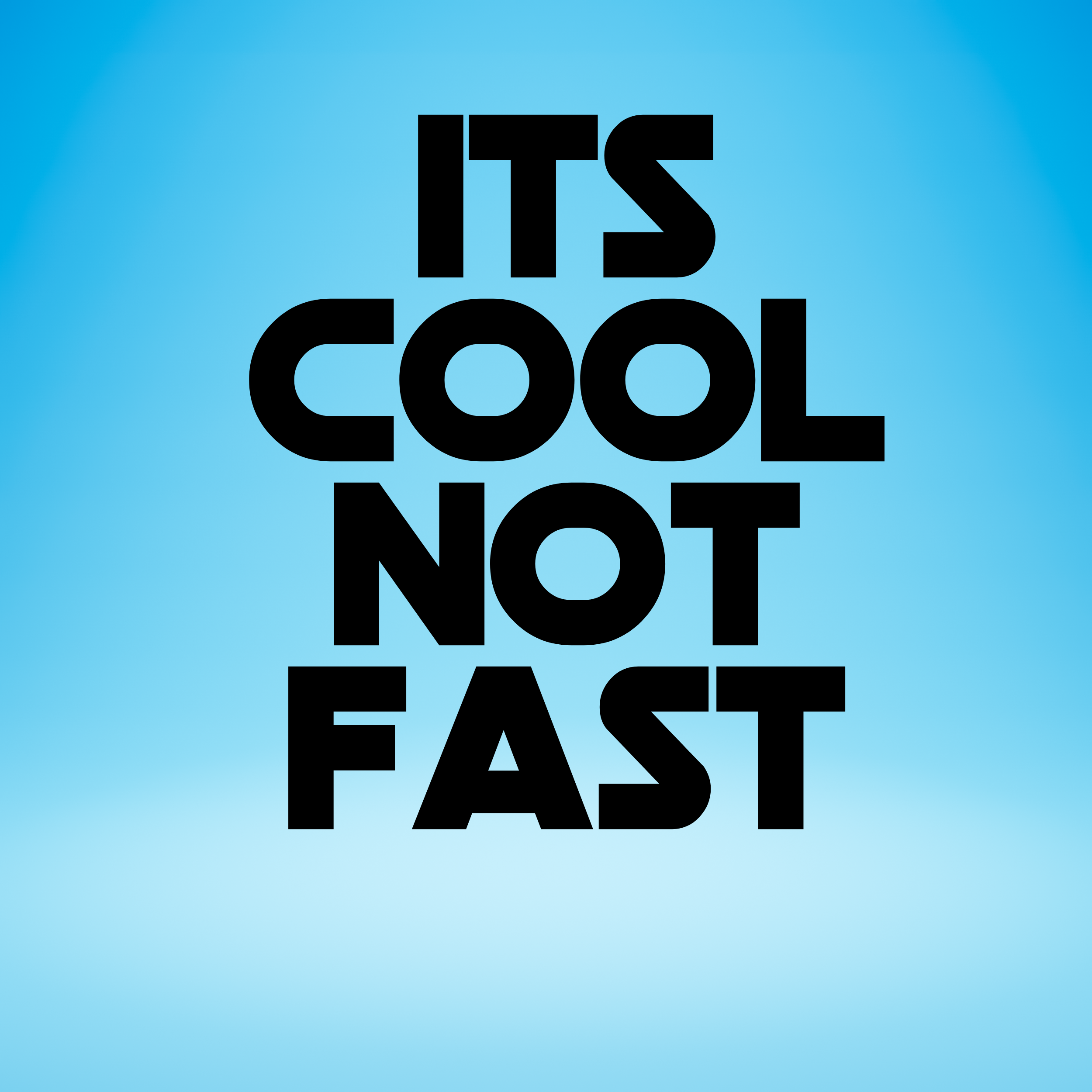 It’s Cool Not Fast – Man Cave And Apparel