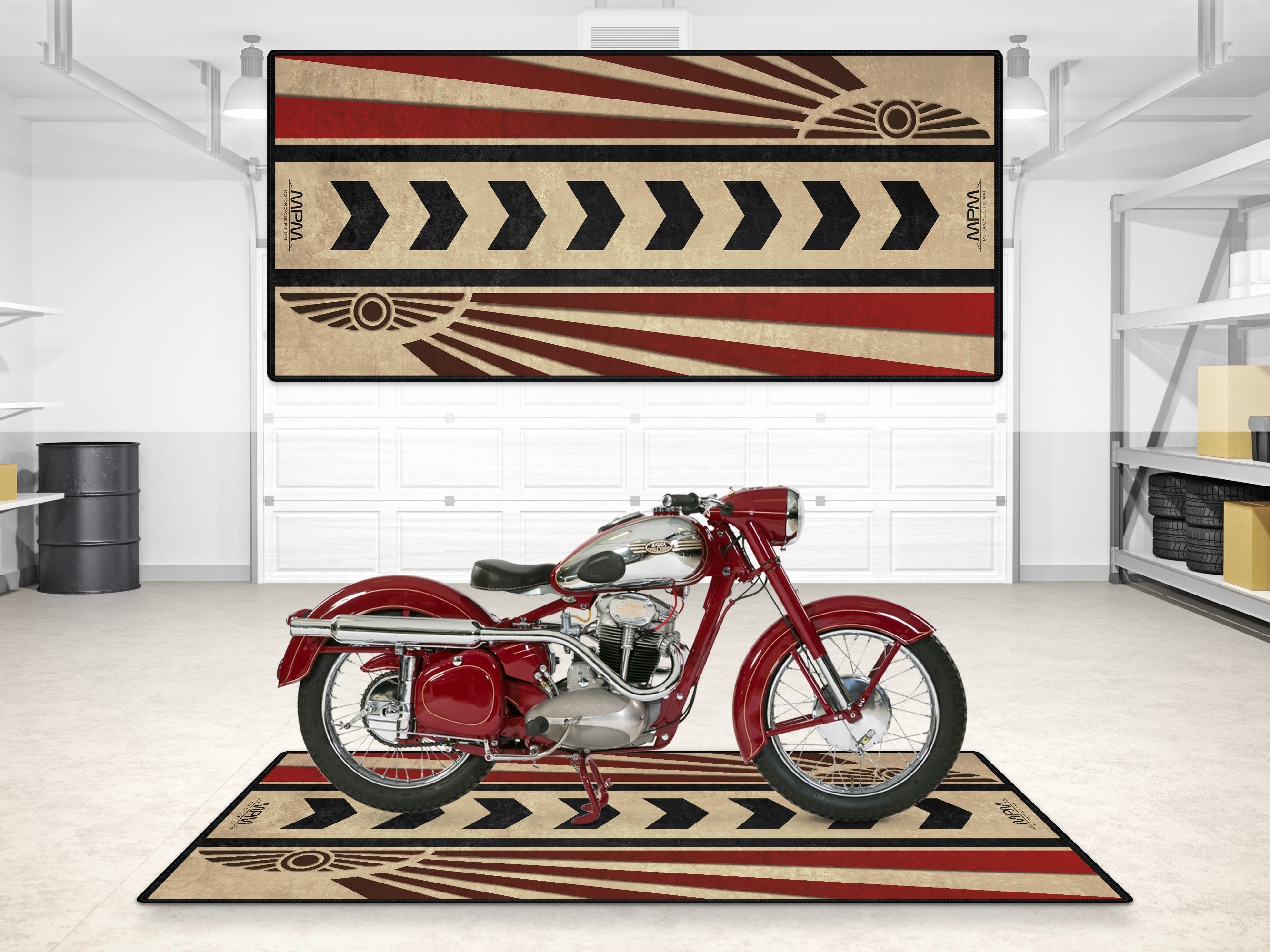 MPM Motorcycle Mat for Jawa - MM7567 – Man Cave And Apparel