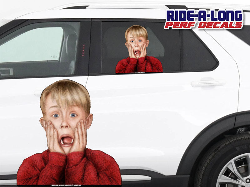 Kevin Screaming *RIDE A LONG* Perforated Decal – Man Cave And Apparel