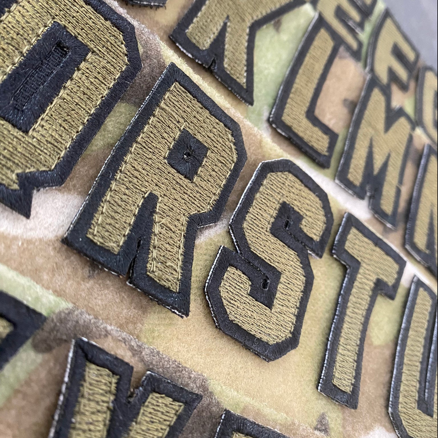 Spell Anything - Tactical Letters - 2" x 1.25" - Military Green – Man ...