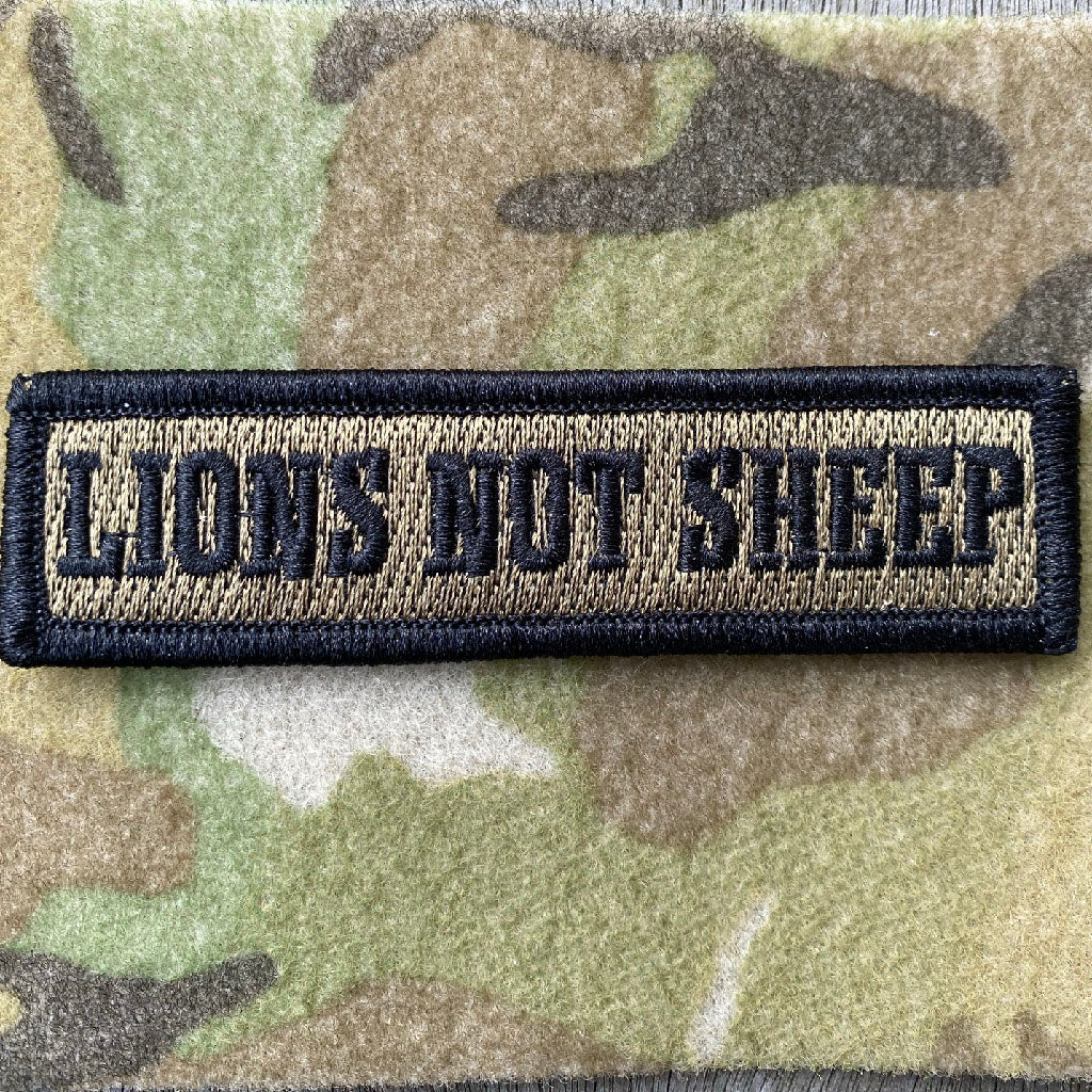1" x 3 3/4" Lions Not Sheep Morale Patch – Man Cave And Apparel