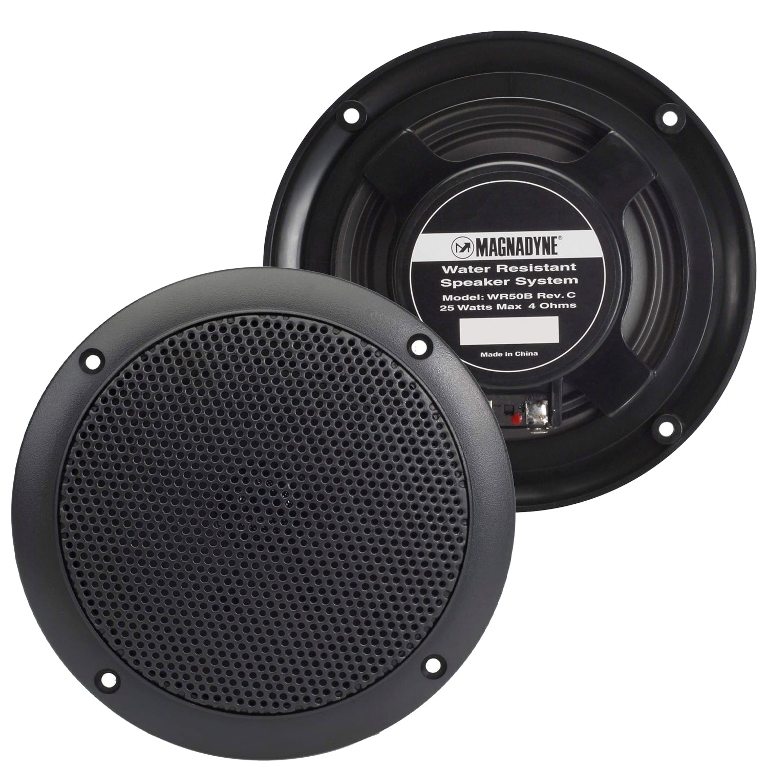 Magnadyne WR50-PAIR | 5" Dual Cone Slim Profile Speakers | Black or Wh ...