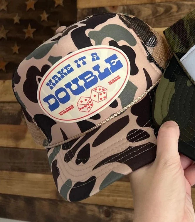 Make It A Double Camo Trucker Hat – Man Cave And Apparel