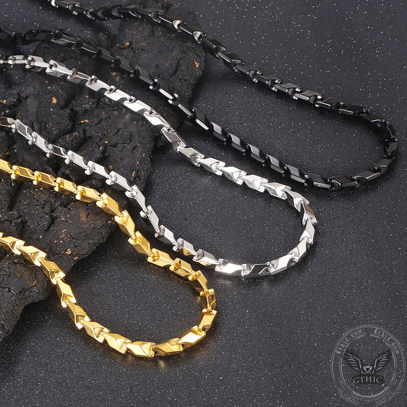 Mechanical Dragon Bone Chain Stainless Steel Necklace – Man Cave And ...
