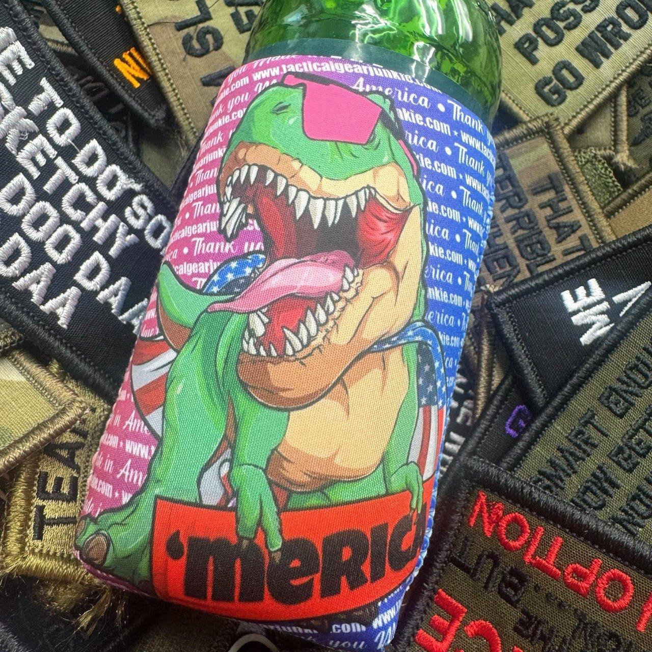 TGJ Neoprene TactiCooler - 'Merica - T-Rex – Man Cave And Apparel