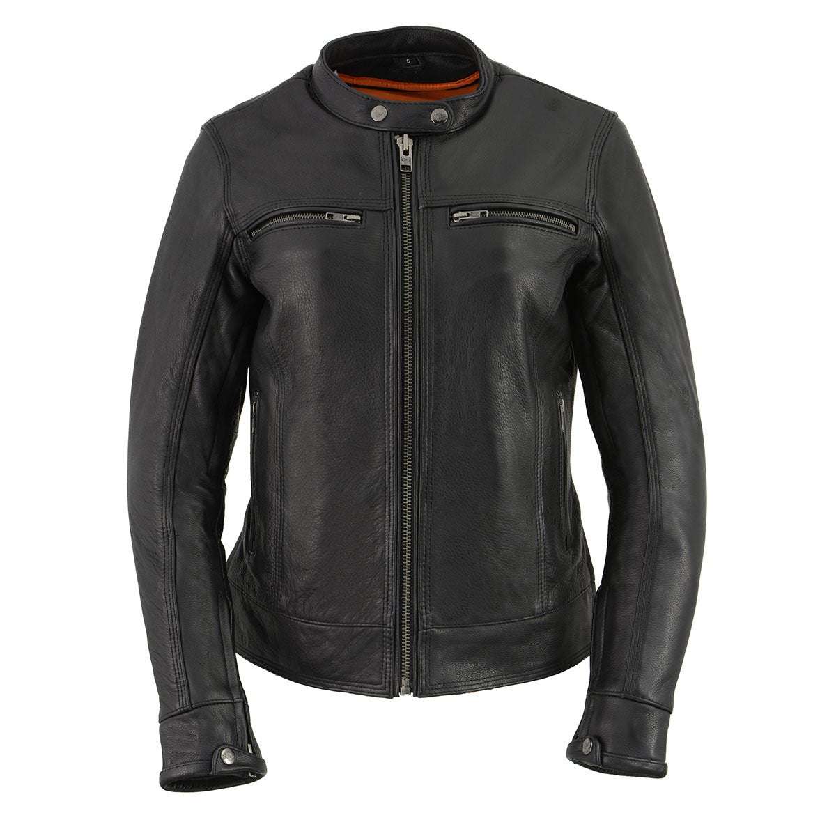 Milwaukee Leather MLL2552 Women's Premium Black Leather Motorcycle Rid ...