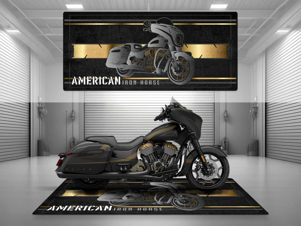 MPM Motorcycle Mat for Indian Chieftain - U302 – Man Cave And Apparel