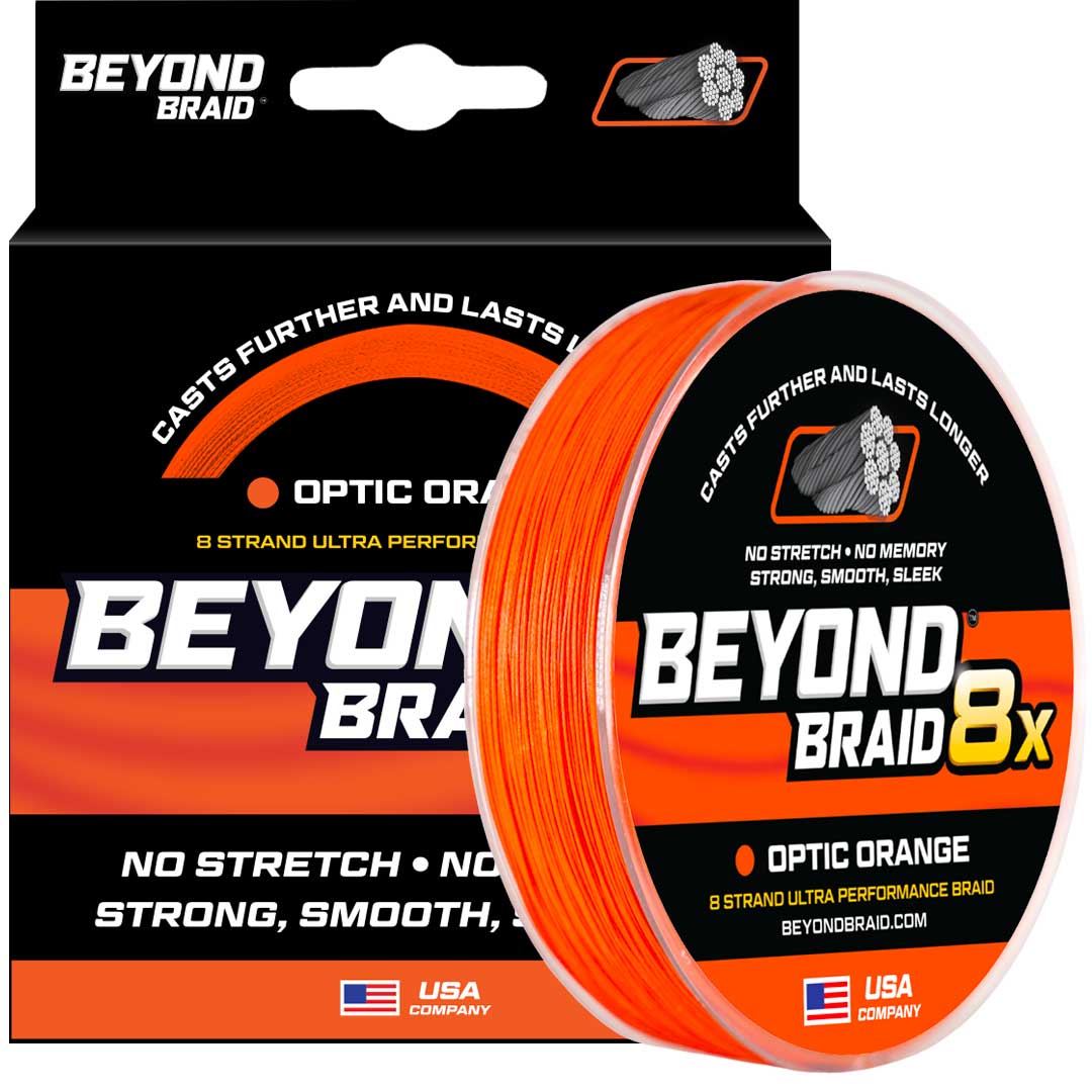 Optic Orange 8X- Ultra Performance 8 Strand - Beyond Braid – Man Cave ...