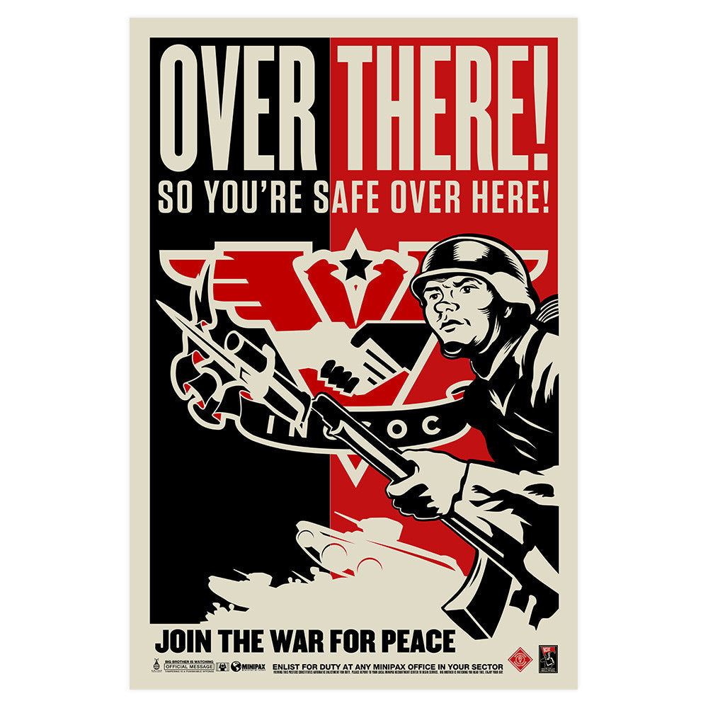 INGSOC 1984 Over There Propaganda Poster – Man Cave And Apparel