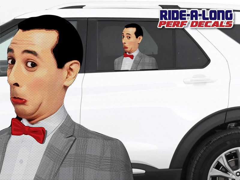 Pee Wee *RIDE A LONG* Perforated Decal – Man Cave And Apparel