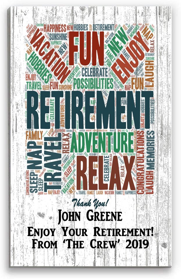 Personalized Retirement Gift Plaque – Man Cave And Apparel