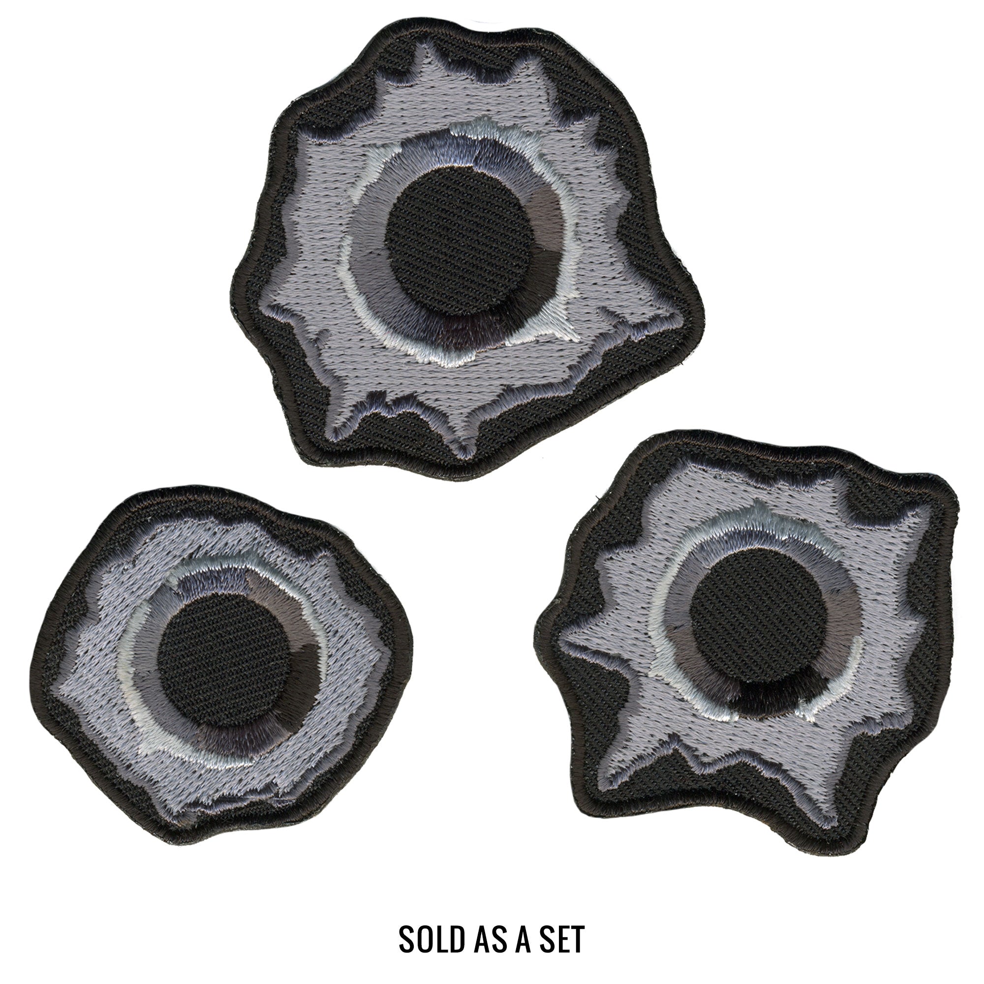 Hot Leathers 2" Bullet Hole Patches 3 Piece Set – Man Cave And Apparel