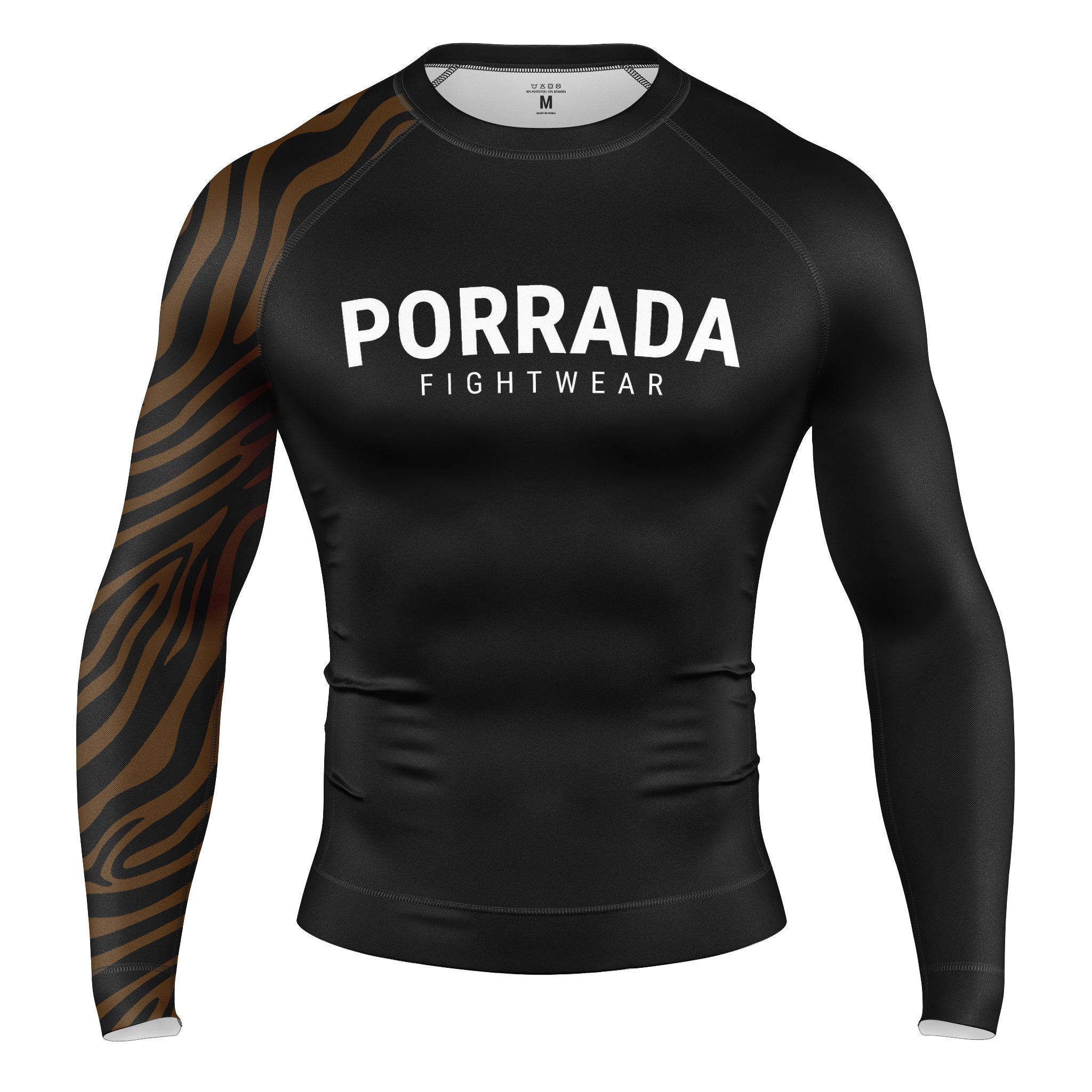 IBJJF BROWN RANKED RASH GUARD – Man Cave And Apparel