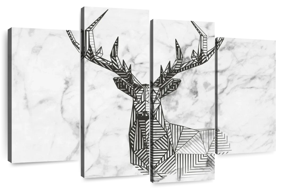 Geometric Stag Wall Art – Man Cave And Apparel