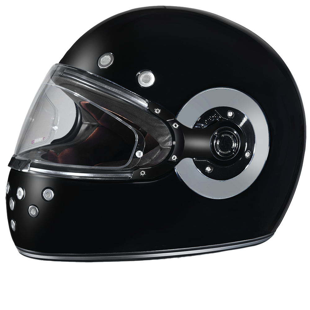 DOT Daytona Retro Full Face Motorcycle Helmet: Vintage Style for Men ...