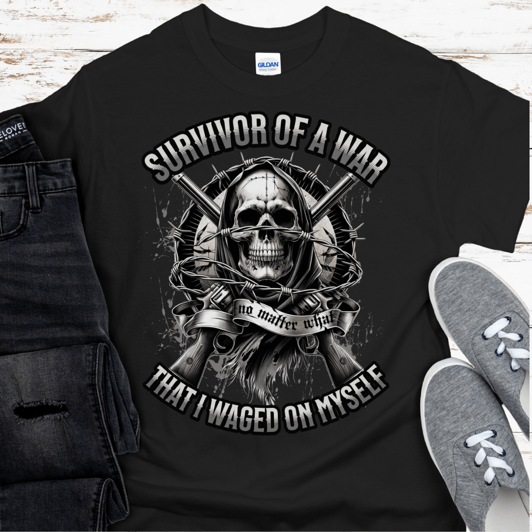 Recovery T-Shirt | Inspiring Sobriety | Survivor of a War I Waged On M ...