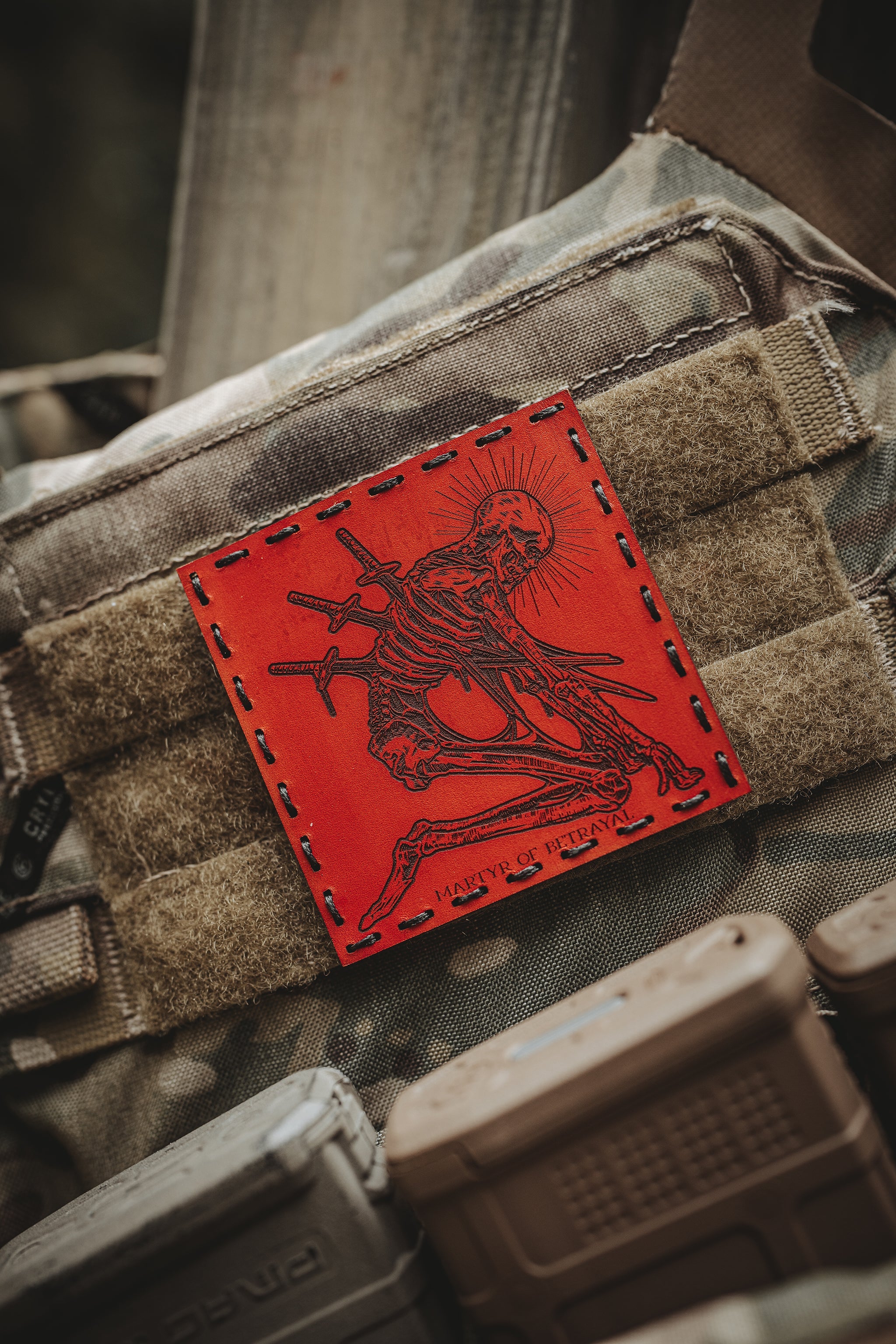 Martyr of Betrayal Leather Patch – Man Cave And Apparel