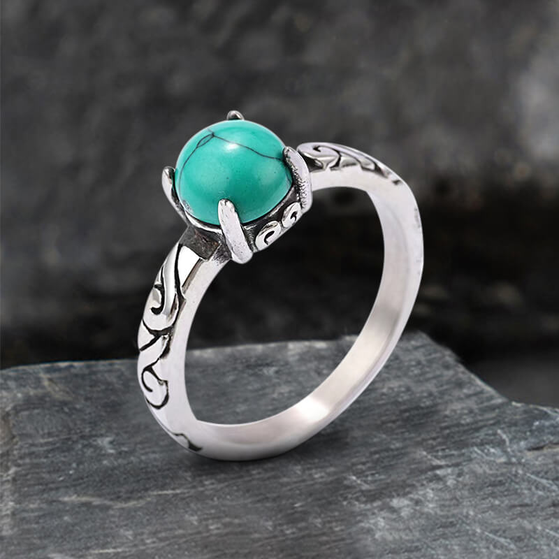 Gothic Gem-Set Stainless Steel Ring – Man Cave And Apparel