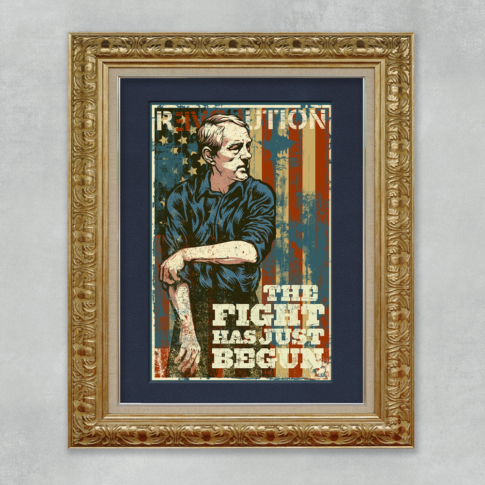 The Fight Has Just Begun Ron Paul Giclée Art Print – Man Cave And Apparel