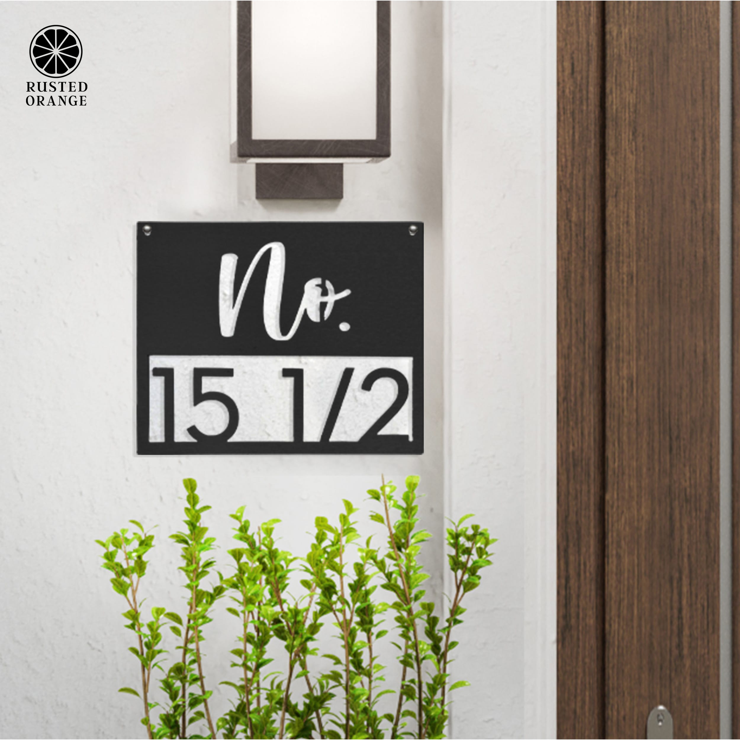 Station Park Address Plaque - 4 Styles - Personalized Address Plaque w ...