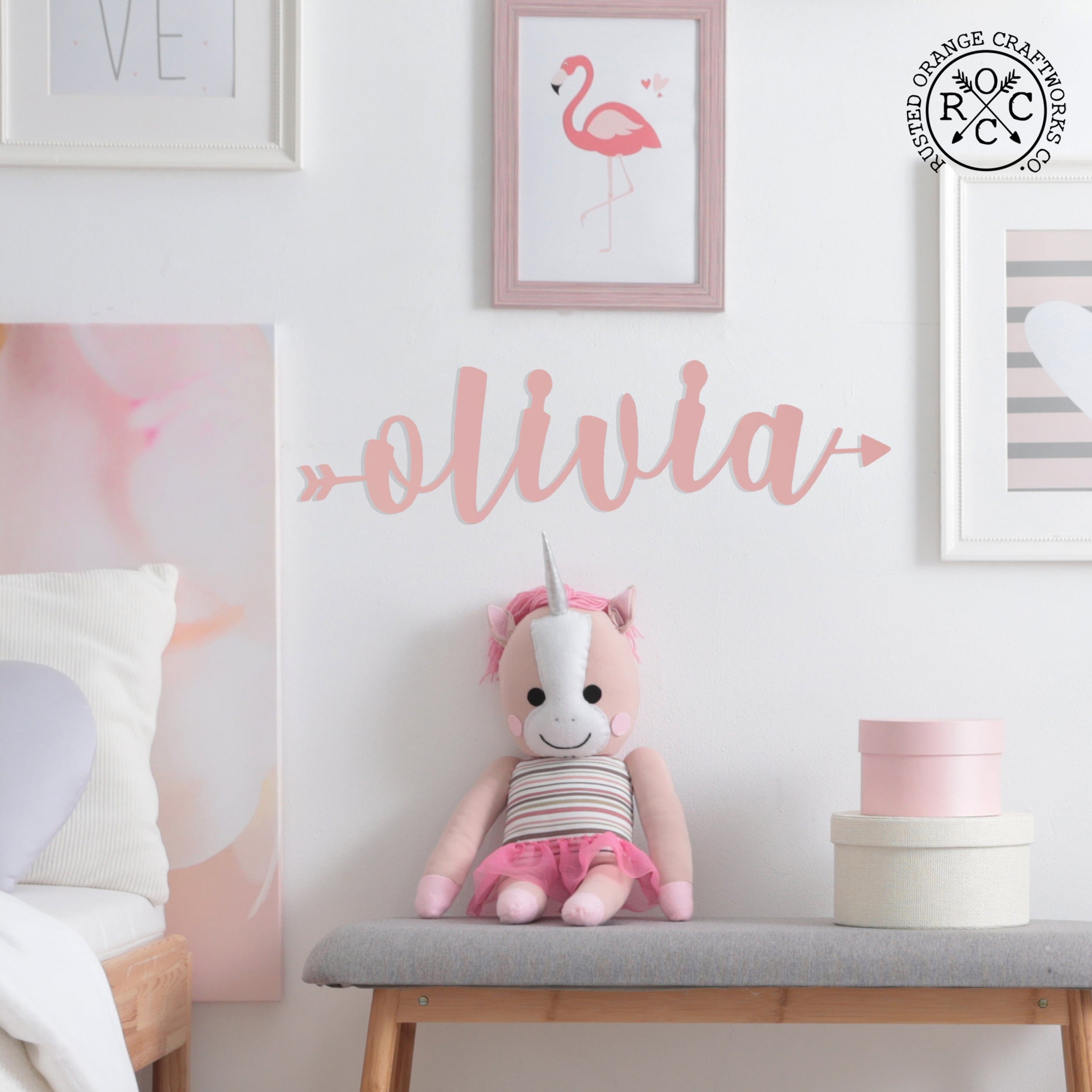 Calligraphy Arrow - 2 Sizes - Aesthetic Wall Decor for Room Above Bed ...