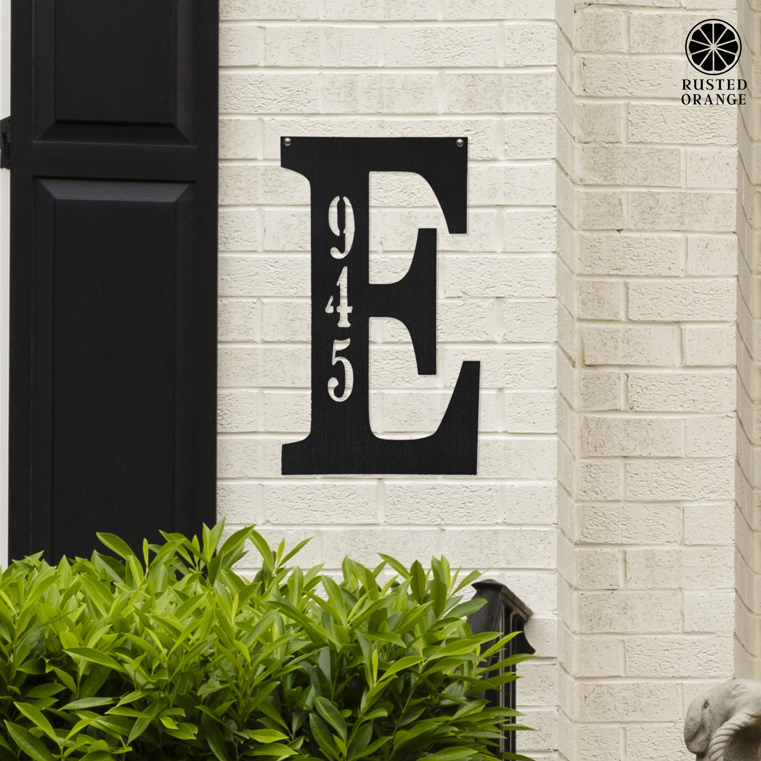 Letter Address Plaque - 3 Sizes - Metal Personalized Address Numbers f ...